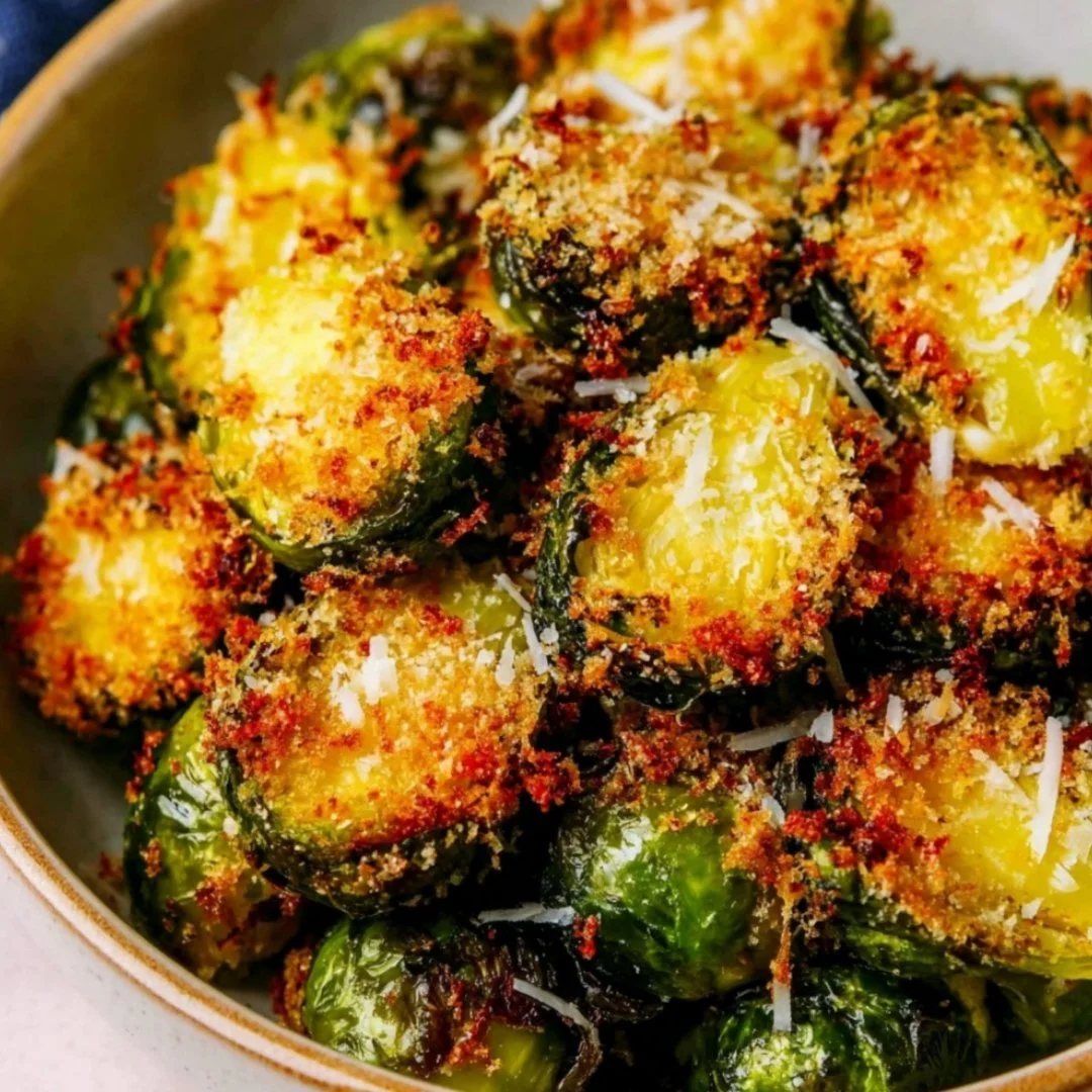 Crispy Parmesan-Crusted Roasted Brussels Sprouts